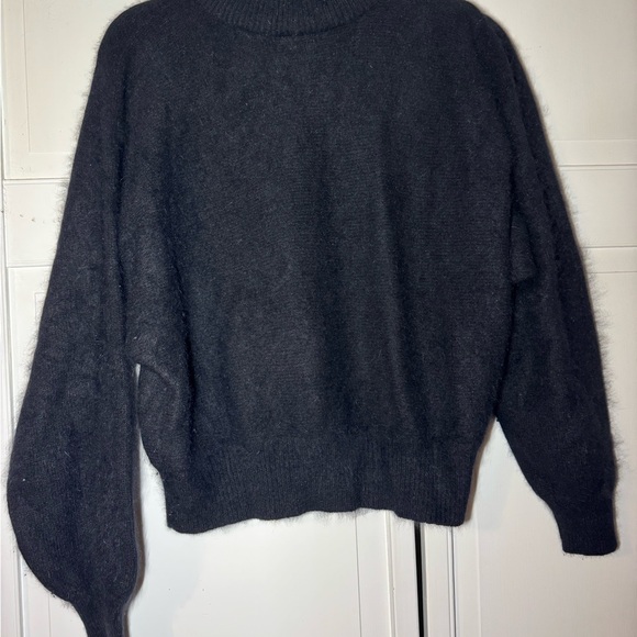 Rafaella | Sweaters | Vintage Rafaella Black Wool Blend Crew Neck ...